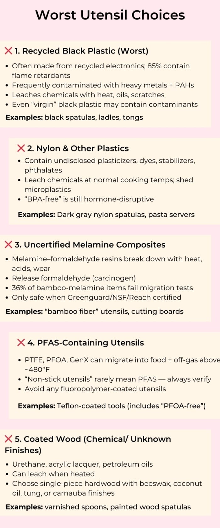 5 (Truly) Healthiest Cooking Utensil Materials & Brands